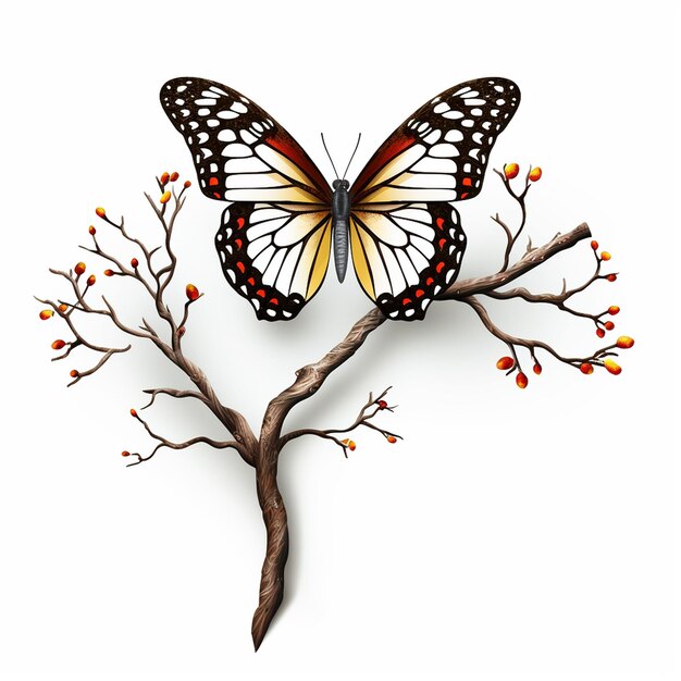 Premium AI Image | Butterfly branding a way to create a unique identity Premium AI Image | Butterfly branding a way to create a unique identity