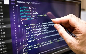 Premium Photo | C sharp programming language source code example on monitor