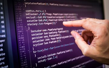Premium Photo | C sharp programming language source code example on monitor
