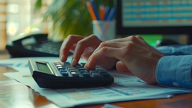 Premium Photo | Calculating Financial Data on Charts Closeup Premium Photo | Calculating Financial Data on Charts Closeup