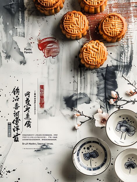 Calligraphy Scroll Mooncake Wrapper With Text Animation Effe Inspired ... Calligraphy Scroll Mooncake Wrapper With Text Animation Effe Inspired ...