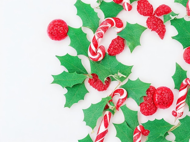 Premium Ai Image Candy Cane Christmas