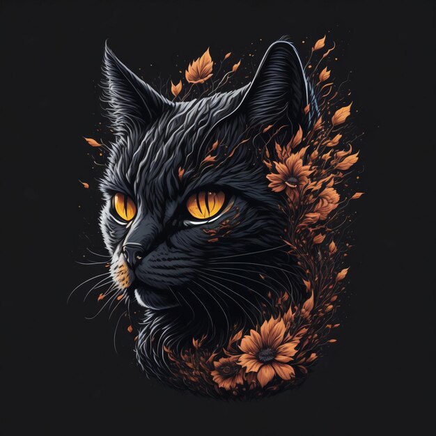 Premium AI Image | A Captivating Cat Portrait Premium AI Image | A Captivating Cat Portrait