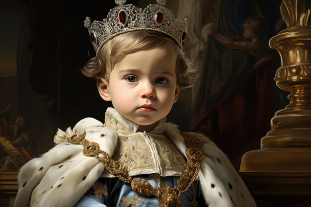 Captivating Royal child portrait Generate Ai | Premium AI-generated image Captivating Royal child portrait Generate Ai | Premium AI-generated image