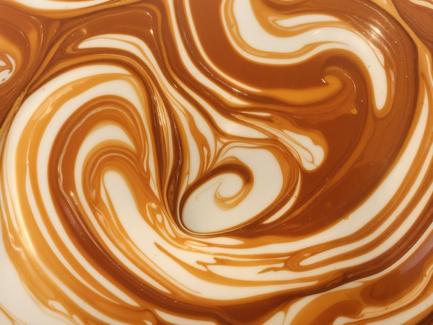 Premium AI Image | Caramel Swirl Generative Ai Premium AI Image | Caramel Swirl Generative Ai