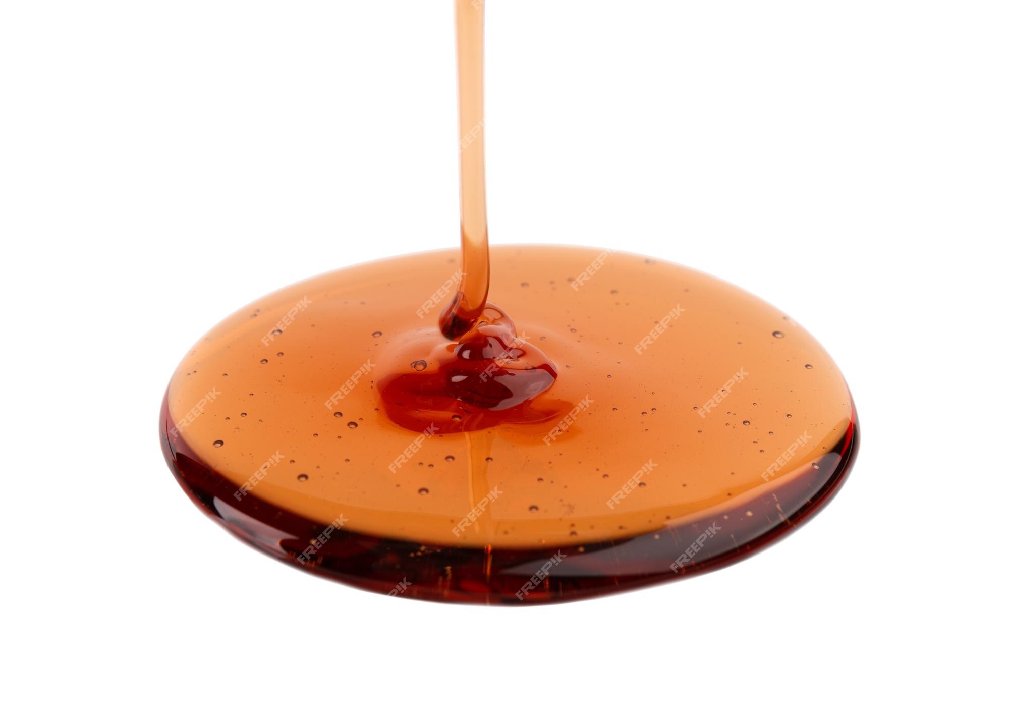 Premium Photo Caramel Syrup Drizzle Isolated On White Background