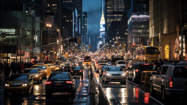 Premium AI Image | Cars buses and motorcycles are being rebuilt on the ... Premium AI Image | Cars buses and motorcycles are being rebuilt on the ...