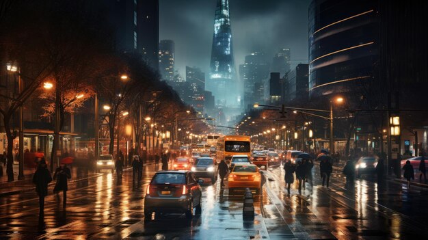 Premium AI Image | Cars buses and motorcycles are being rebuilt on the ... Premium AI Image | Cars buses and motorcycles are being rebuilt on the ...