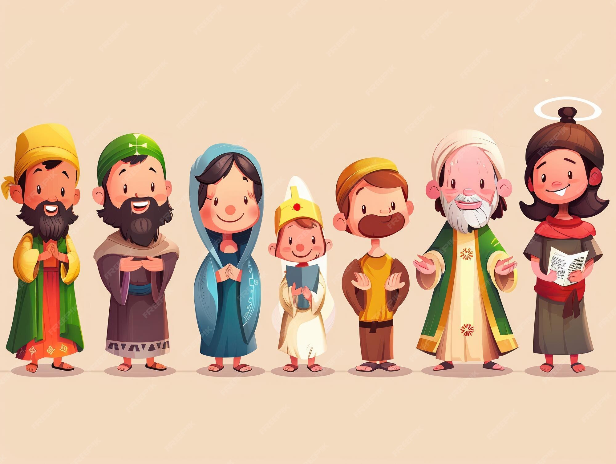 Cartoon depictions of the Beatitudes | Premium AI-generated image Cartoon depictions of the Beatitudes | Premium AI-generated image