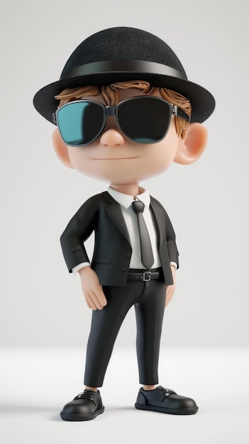 Cartoon digital avatars of disguised spy with a quick change wardrobe ... Cartoon digital avatars of disguised spy with a quick change wardrobe ...