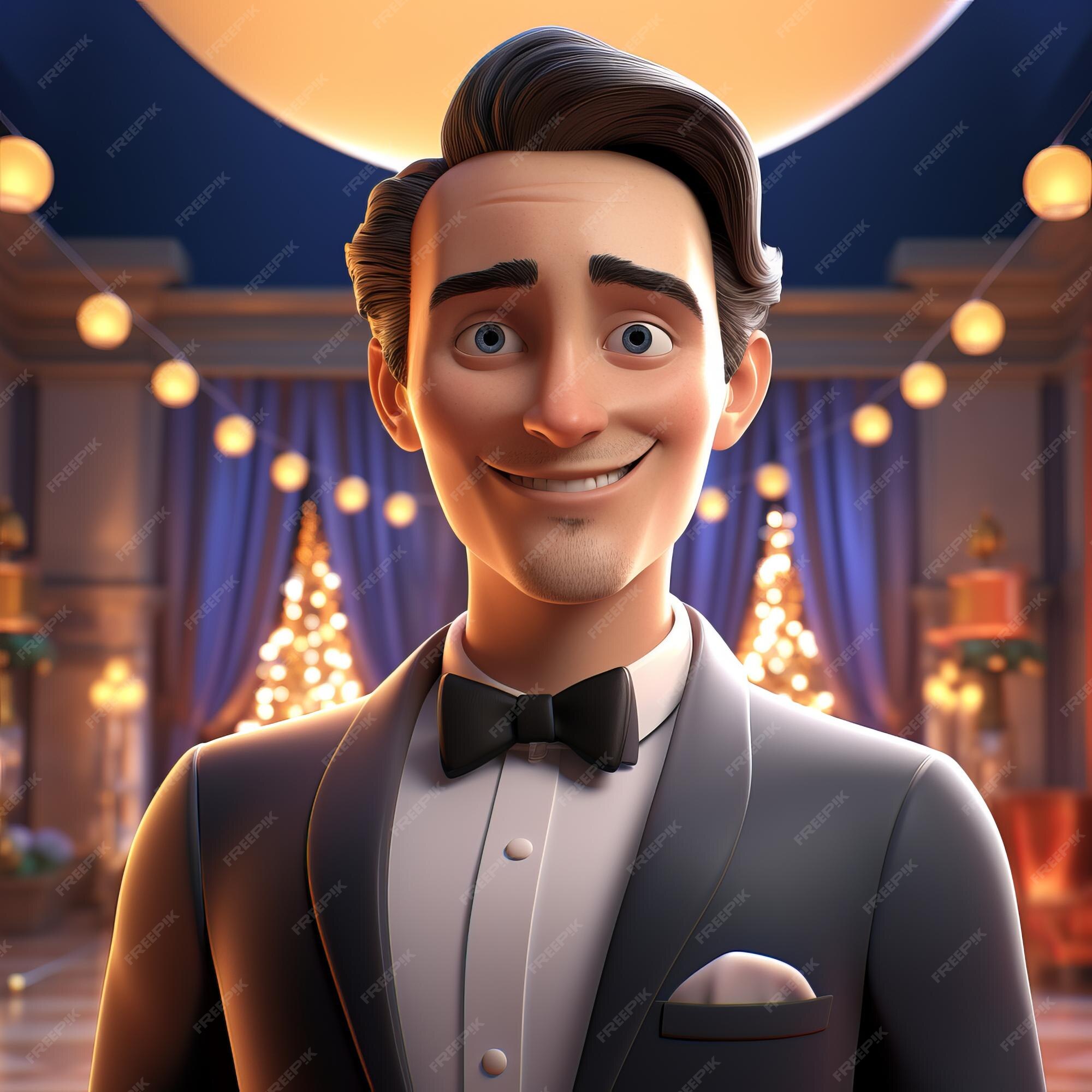 Premium Ai Image A Cartoon Of A Man In A Tuxedo