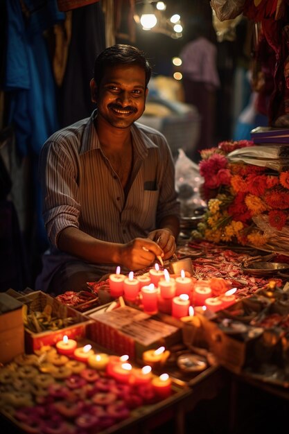Premium AI Image | Celebrating Diwali A Glimpse into the Traditional ... Premium AI Image | Celebrating Diwali A Glimpse into the Traditional ...