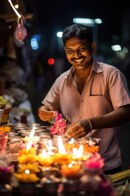 Premium AI Image | Celebrating Diwali A Glimpse into the Traditional ... Premium AI Image | Celebrating Diwali A Glimpse into the Traditional ...