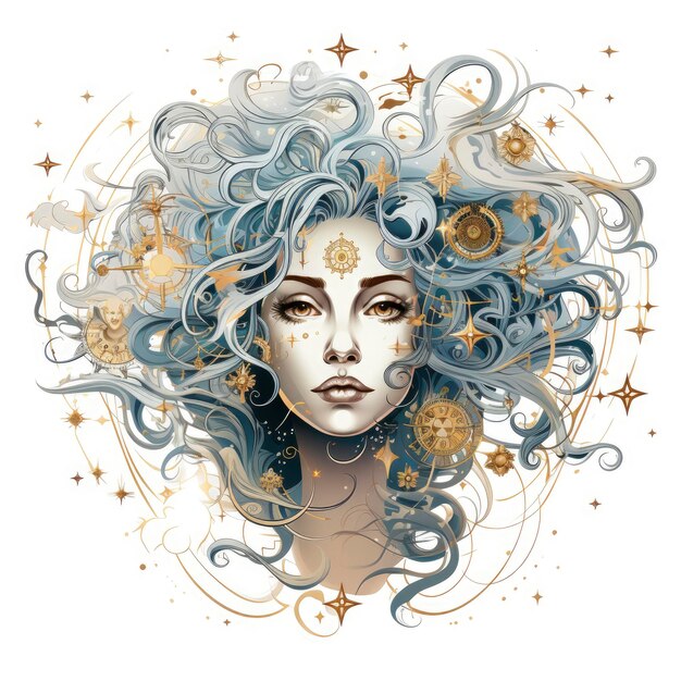 Premium Photo | Celestial bodies zodiac sign haunting illustration Premium Photo | Celestial bodies zodiac sign haunting illustration