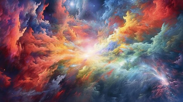 Premium AI Image | Celestial Kaleidoscope Exploring a Spectrum of Colors Premium AI Image | Celestial Kaleidoscope Exploring a Spectrum of Colors