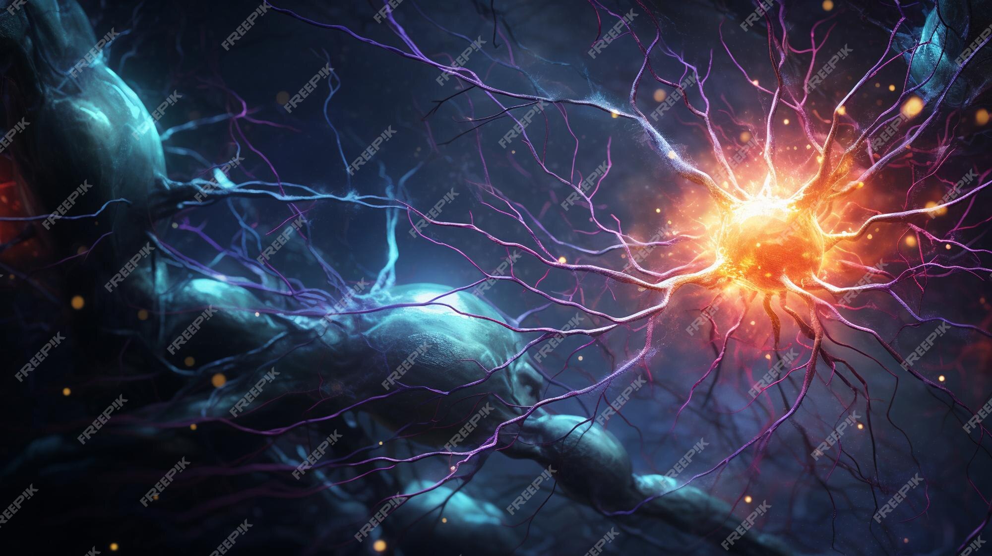 Premium AI Image | A chain of neurons Premium AI Image | A chain of neurons