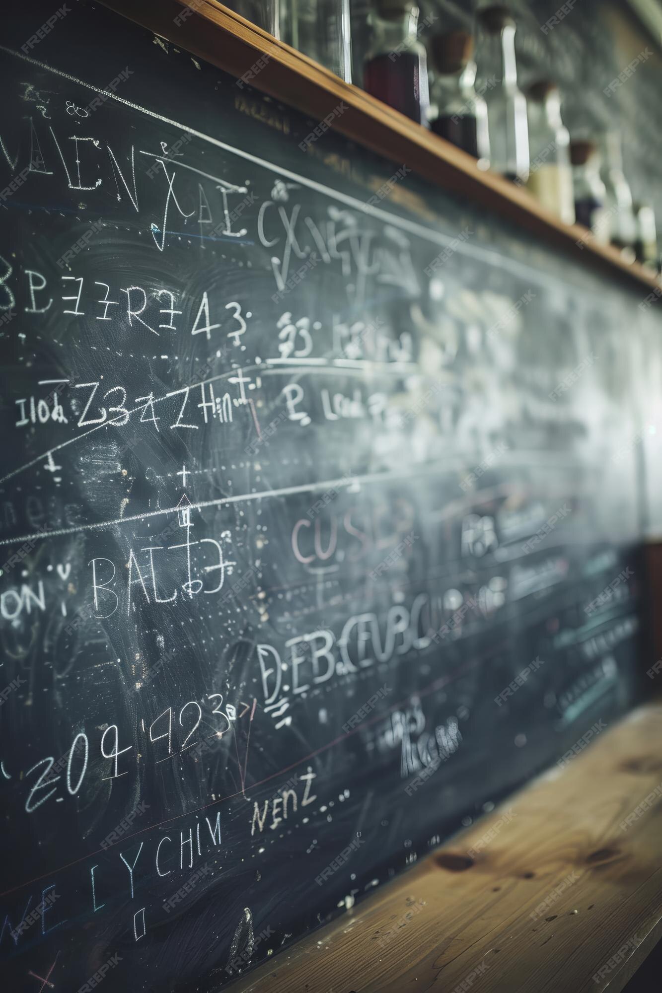 Premium Photo | A chalkboard filled with complex mathematical equations ... Premium Photo | A chalkboard filled with complex mathematical equations ...