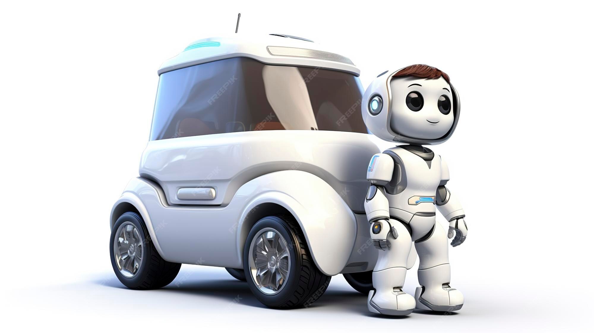 Premium AI Image | Character Controlling Autonomous Vehicles Premium AI Image | Character Controlling Autonomous Vehicles