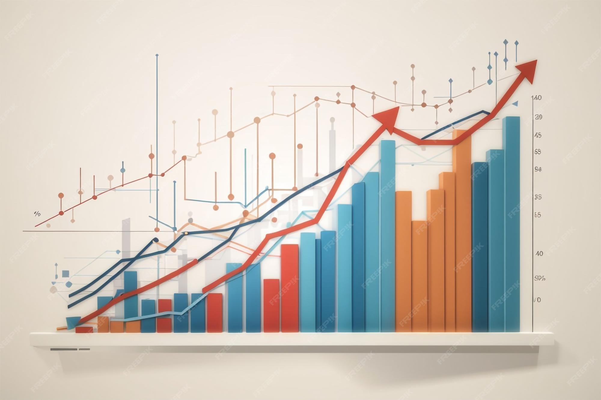 Premium AI Image | Chart showing a steady upward trend representing the ... Premium AI Image | Chart showing a steady upward trend representing the ...