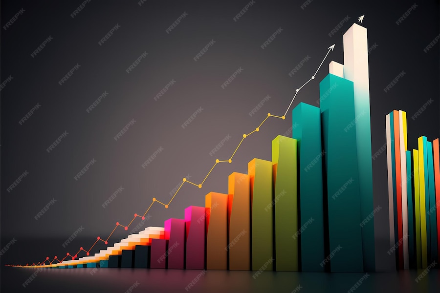 Premium Photo | Chart showing a steady upward trend representing the ... Premium Photo | Chart showing a steady upward trend representing the ...