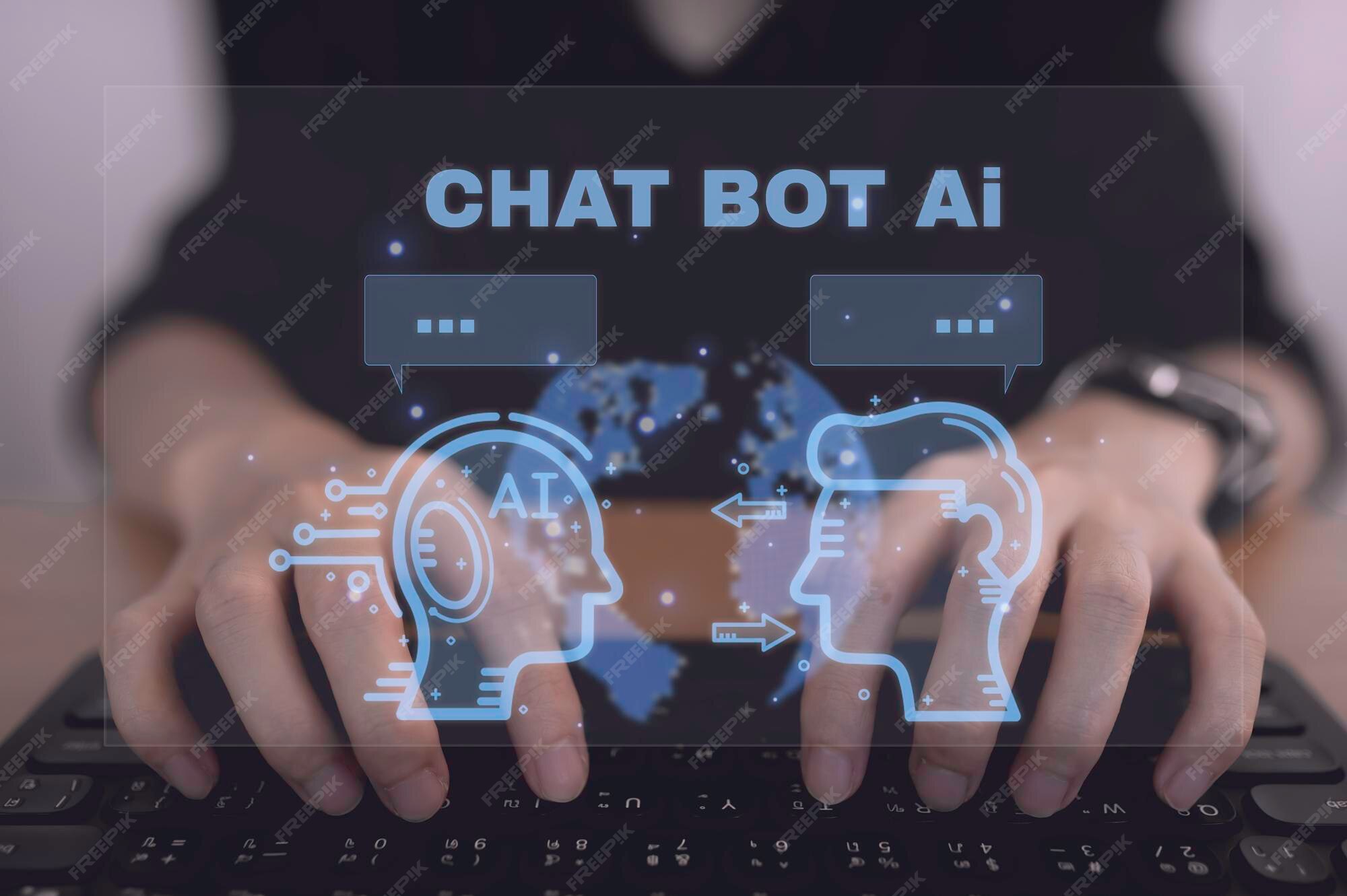 Premium Photo | Chat with ai artificial intelligence man using technology smart robot ai ...