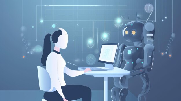 Premium Photo | Chatbot conversation concept Virtual assistant and CRM ... Premium Photo | Chatbot conversation concept Virtual assistant and CRM ...
