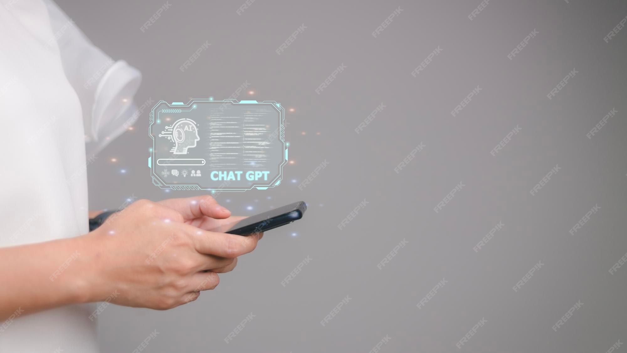 Premium Photo | ChatGPT Chat with AI or Artificial Intelligence Business chatting with a smart ...