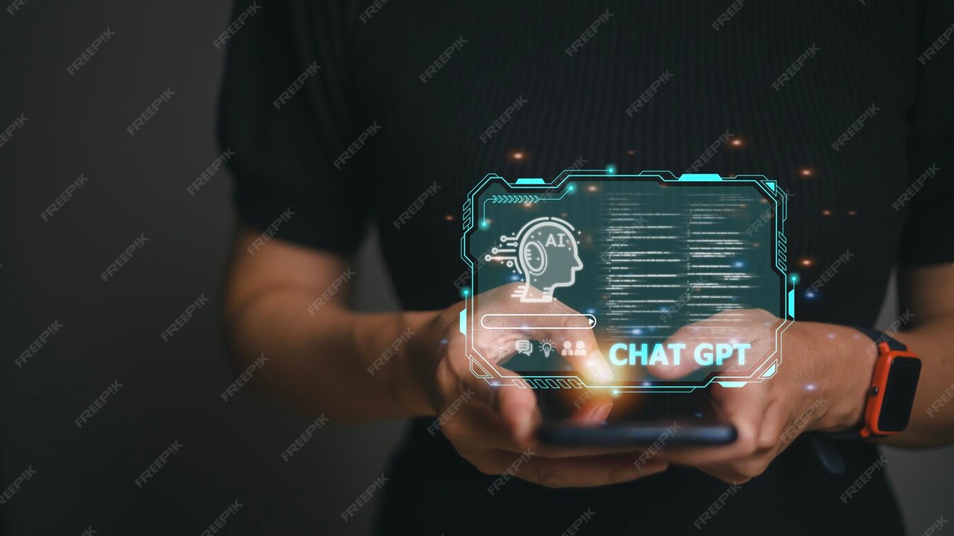 Premium Photo | ChatGPT Chat with AI or Artificial Intelligence Business chatting with a smart ...