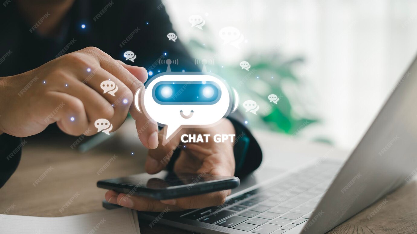 Premium Photo | Chatgpt chat with ai or artificial intelligence man chatting with a smart ai or ...