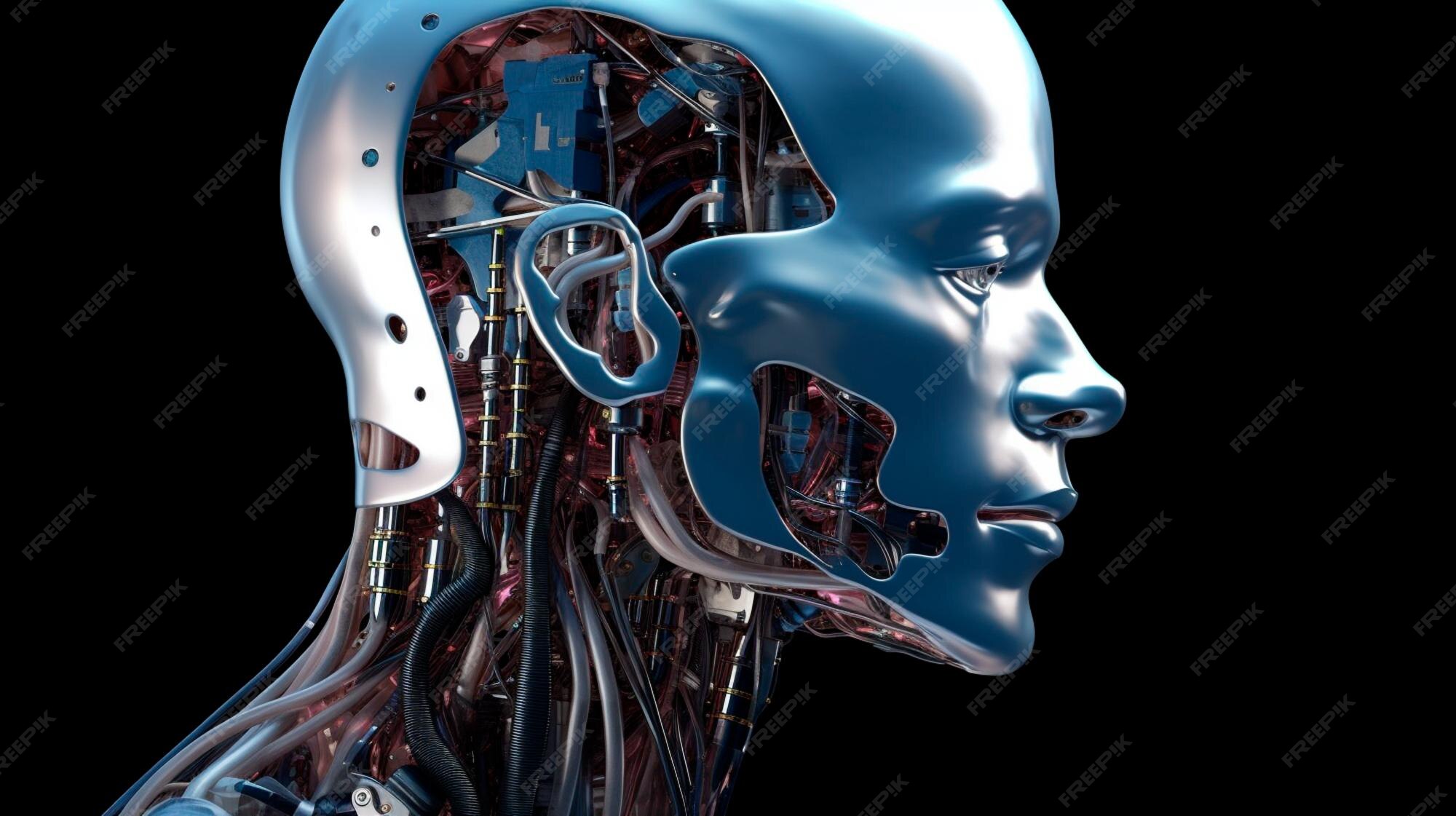 Premium AI Image | A ChatGPT concept A human like android with the face ... Premium AI Image | A ChatGPT concept A human like android with the face ...