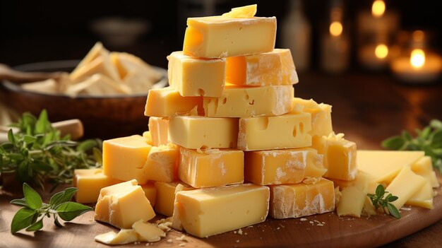 Premium Ai Image Cheddar Cheese Recipe Generative Ai
