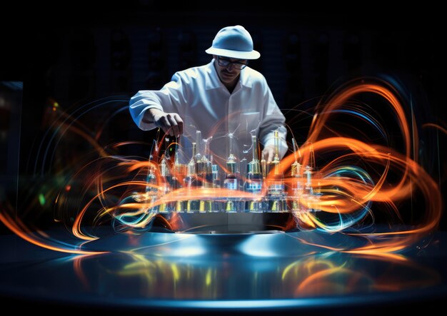 Premium AI Image | A chemist using a centrifuge to separate substances ... Premium AI Image | A chemist using a centrifuge to separate substances ...