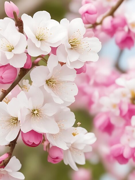 Premium Photo | Cherry blossom flower generated by ai Premium Photo | Cherry blossom flower generated by ai