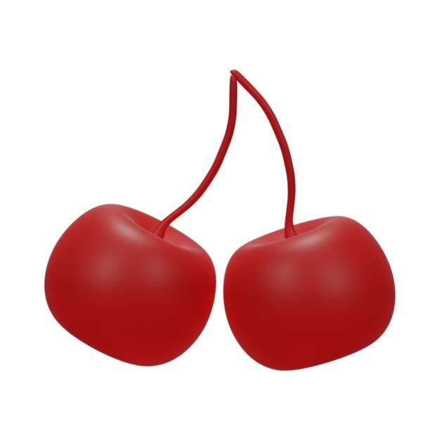 Premium Photo Cherry Isolated Cherry On White Cherries With Clipping Path