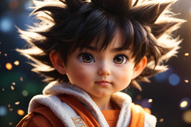 Premium Photo Chiba Japan December 22 2018 Huge Inflatable Structure Of The Back Of Son Goku
