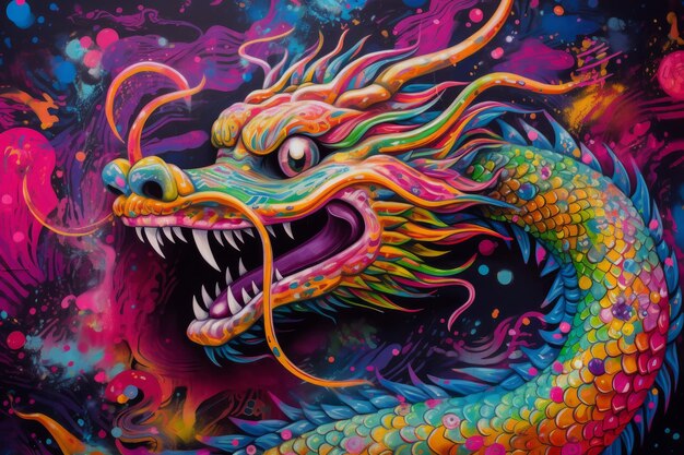 Premium AI Image | Chinese dragon radiant Generate Ai Premium AI Image | Chinese dragon radiant Generate Ai