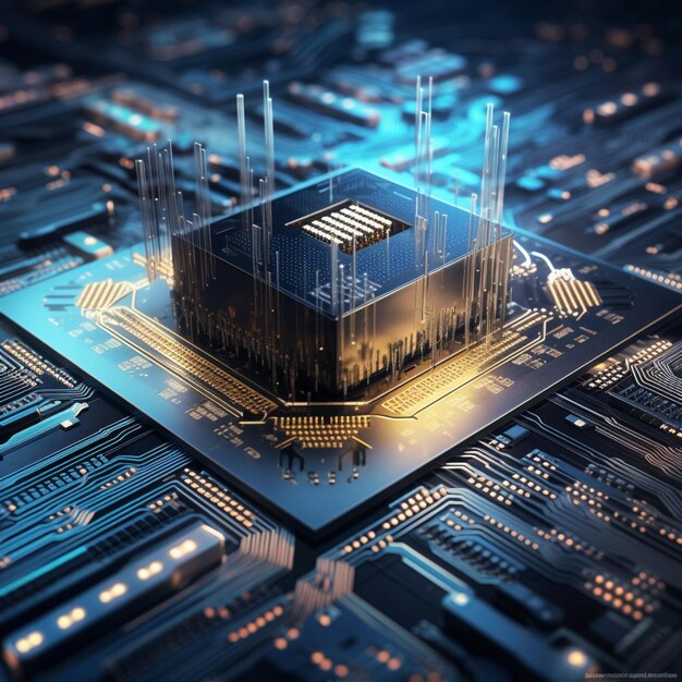 Premium AI Image | Chip Artificial Intelligence Future TECHNOLOGY AI Premium AI Image | Chip Artificial Intelligence Future TECHNOLOGY AI