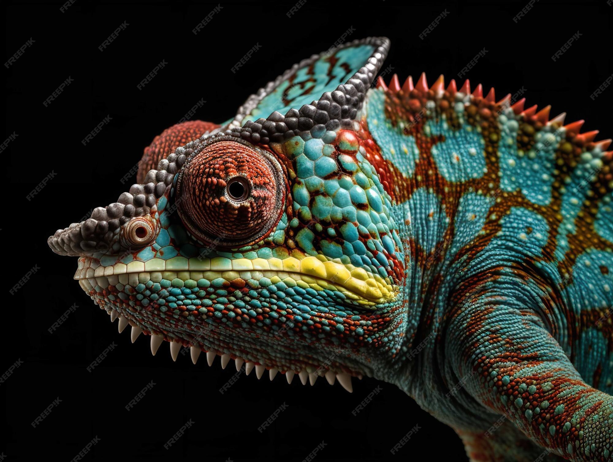 Premium AI Image | Chromatic Master The Chameleon's Artful Camouflage Premium AI Image | Chromatic Master The Chameleon's Artful Camouflage