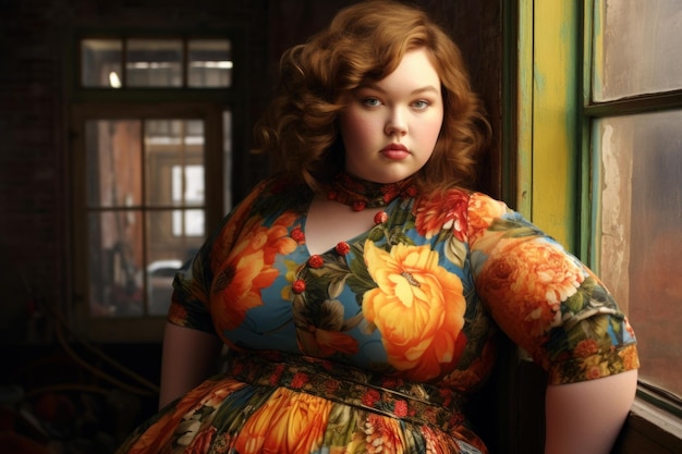 Premium Photo | Chubby woman smiling Generate Ai Premium Photo | Chubby woman smiling Generate Ai