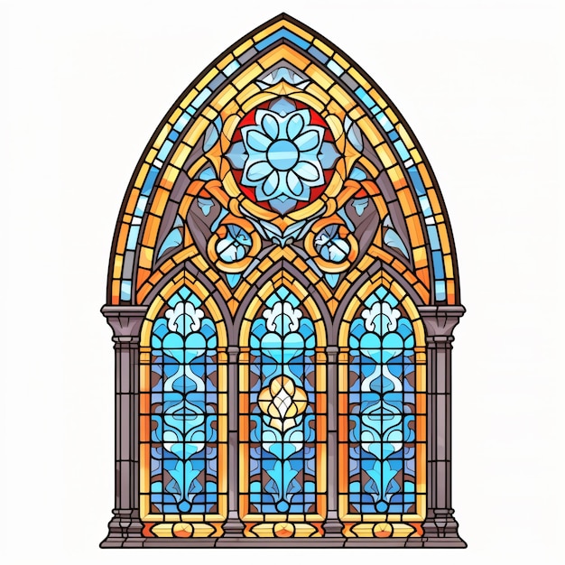 Premium Photo | Church medieval gothic stained glass window Premium Photo | Church medieval gothic stained glass window