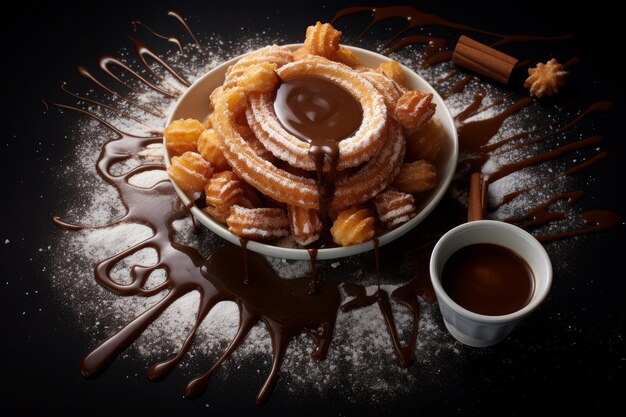 Premium AI Image | Churro Rhapsody A Visual Ode to Spanish Sweetness Premium AI Image | Churro Rhapsody A Visual Ode to Spanish Sweetness