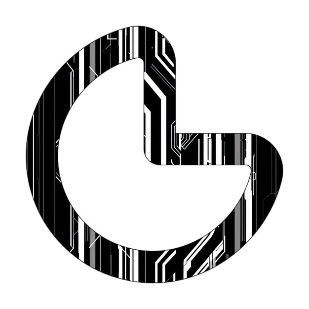Premium Photo | Circle three quarters icon black white technology texture Premium Photo | Circle three quarters icon black white technology texture