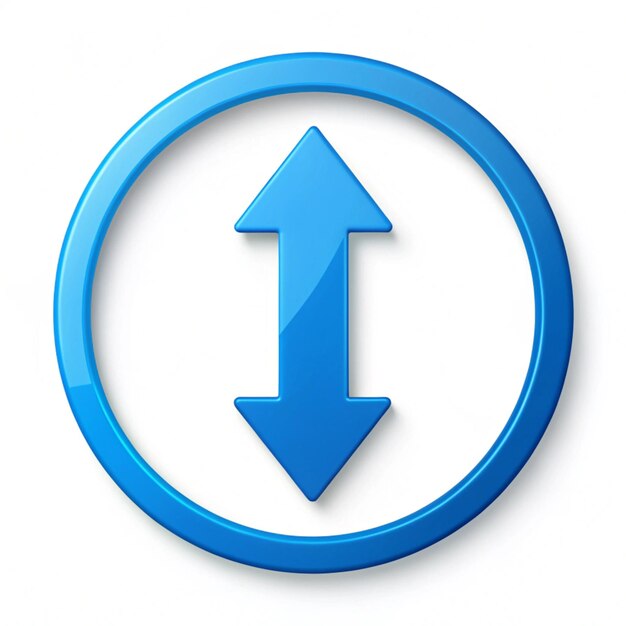 Circle With Upward Arrow And Arrow Pointing Up Premium Ai Generated Image