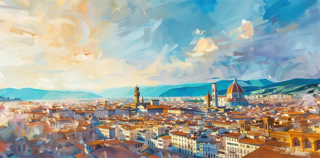 Premium Photo | Cityscape Artwork with Historic Towers A vibrant ... Premium Photo | Cityscape Artwork with Historic Towers A vibrant ...