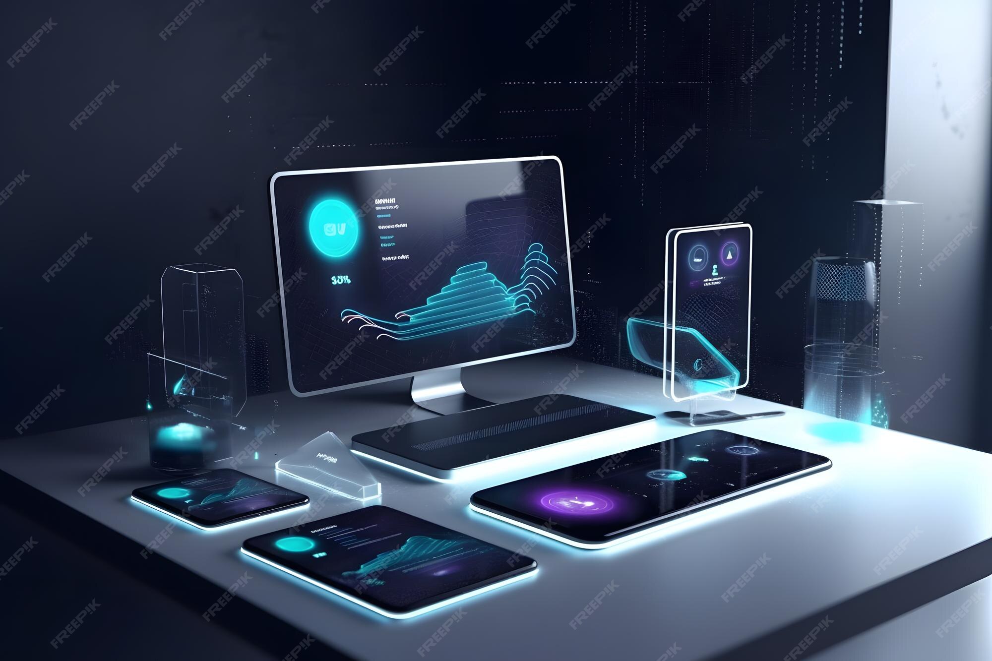 Clean Web Dashboard Table Web template for programming and software development holographic ...