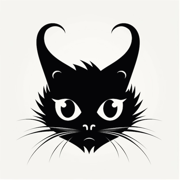 A Close Up Of A Black Cats Face With A Big Generative Ai Premium Ai