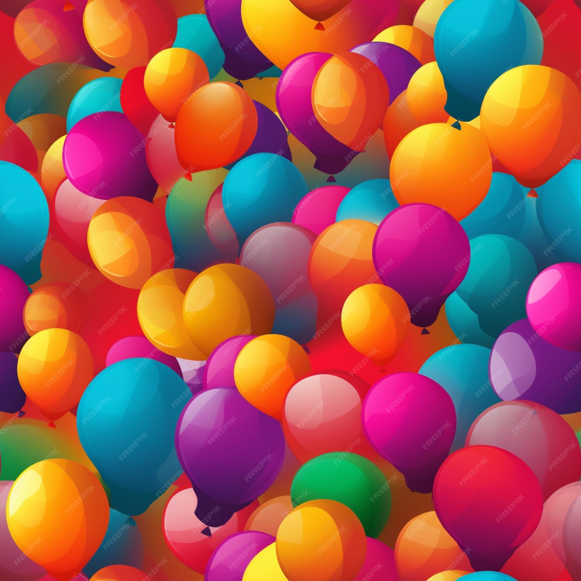 Premium Ai Image A Close Up Of A Bunch Of Colorful Balloons Floating