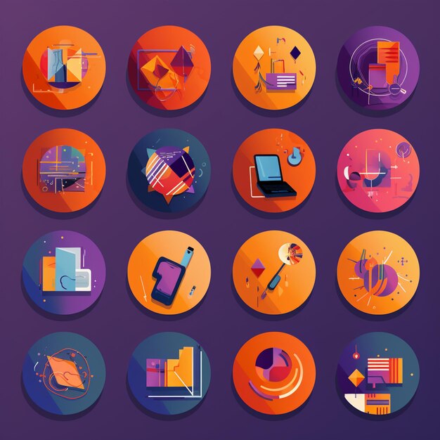 Premium Photo | A close up of a bunch of different colored circles with ... Premium Photo | A close up of a bunch of different colored circles with ...