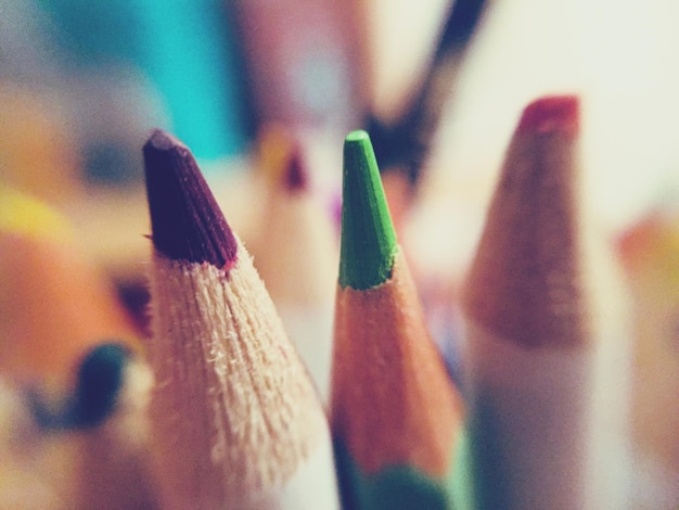 Premium Photo | Close-up of colored pencils Premium Photo | Close-up of colored pencils