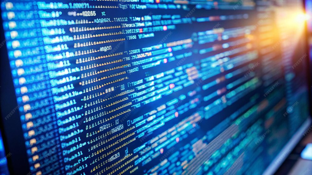 Close up of computer web page code inside of html file Big data and ...